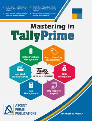 TALLY PRIME (Mastering) Best Book With Sales/purchase/inventory/bills ...