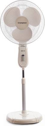 Crompton High Flo Neo 400 mm Silent Operation 3 Blade Pedestal Fan ...