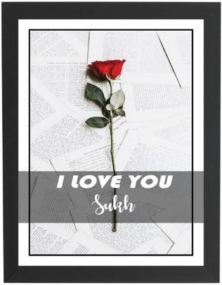Beautum I Love You Sukh Name Love You Printed Unique Digital Reprint ...