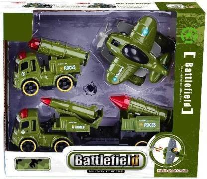 TINY TREASURES Battlefield Military Missile Launcher Truck Missile ...
