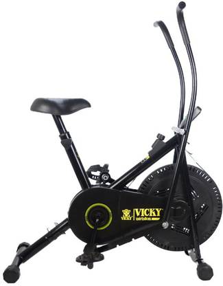 Vicky Air Bike with Moving Handle Dual-Action Stationary Exercise Bike ...