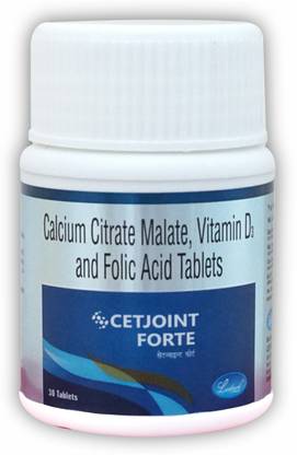 Leeford Cetjoint Forte Vitamin D3, Calcium Pack of 2 30 Tablets Each ...