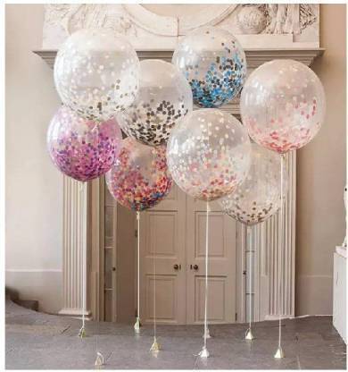 Flipkart.com | THE GUBARA CRAFT Solid CONFETTI 7PCS Balloon - Balloon