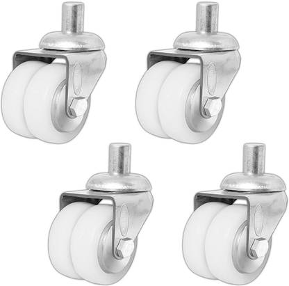 IMPEX Dubble Wheel Castor - Heavy Duty 360 Degree Twin Castor Wheel Pin ...