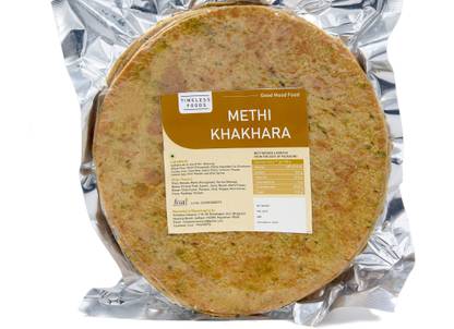 Timeless Food Healthy Methi Khakhra | Fenugreek Handmade Khakra | Vaccum Pack, 800 gm Price in ...