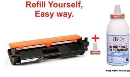 ITC 18A/ CF218A Toner Cartridge with Refill Black Toner Powder -50gm ...
