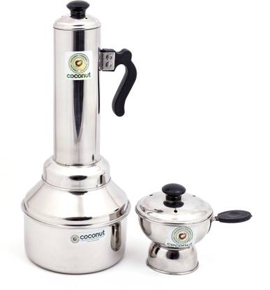 COCONUT Stainless Steel Puttu Maker(Pressure Cooker Compactible ...