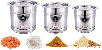 SQUARO ONLINE STORE Stainless Steel Mini Laser Pawali Set Water Drum ...