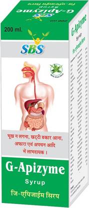 SBS Herbal G Apizyme Syrup - Ayurvedic Digestive Tonic, All Natural ...