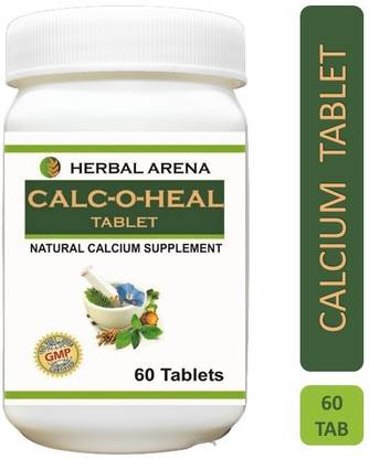 Herbal Arena CALC-O-HEAL Ayurvedic and Natural Calcium Tablet For Men ...