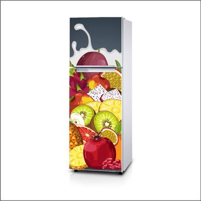 HS Decals 160 cm Mix Fruits Vegetable Fridge Stickers Self Adhesive ...