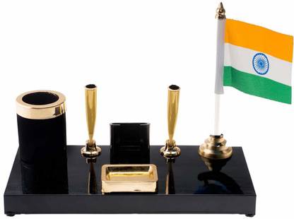 Flipkart.com | Kebica 2 Compartments Acrylic Shining Decorative Pen ...