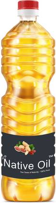 Native oil Ground Nut Oil 1L Groundnut Oil PET Bottle Price in India ...