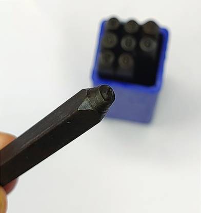 Luxuro Number Punch Set, 1/32 Inches-1 mm (Carbon Steel)|9 Stamps ...