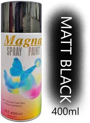 Magna Aerosol Premium MATT BLACK Spray Paint 400 ml Price in India ...