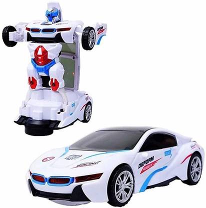 Kikee Toys Battery Operated Converting Car to Robot, Robot to Car ...