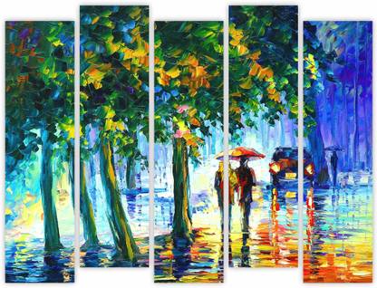 HD RAPID DESIGN Multiple Frames Split Art Texture MDF Wall Paintings ...