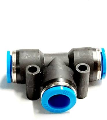 AEIOU 10MM (PUT) Pneumatic EQUAL TEE shape 10 MM Quick Connect 3 Way T ...