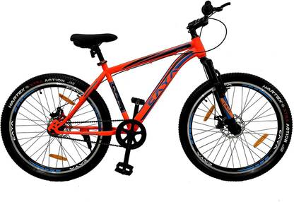 CAYA Fueled 26" Matte Floro Orange Dual Disc, Double Wall Alloy Rims ...