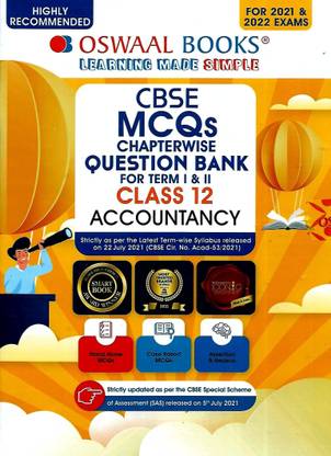 CBSE MCQs CHAPTERWISE QUESTION BANK FOR TERM 1 & 2 ACCOUNTANCY CLASS 12 ...