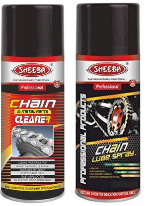 sheeba Chain Lube Spray 500ml & Chain cleaner 500ml Chain Oil Price in ...