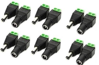 atekt DC Pin Connector 6 Male + 6 Female DC Pin Connector Male Female ...