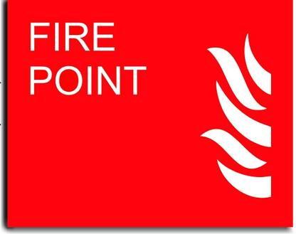 signEver Fire Point Sign Board Company Factory Office Signage 3mm Foam ...