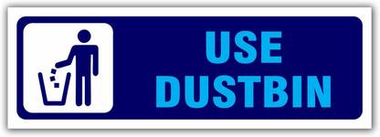 signEver Use Dustbin Sign Board For Office Collage Hospital Signage 3mm ...