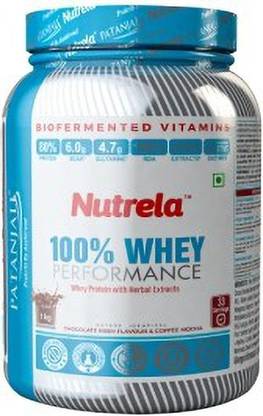 PATANJALI NUTRELA 100% WHEY PERFORMANCE 1 KG Whey Protein Price in ...