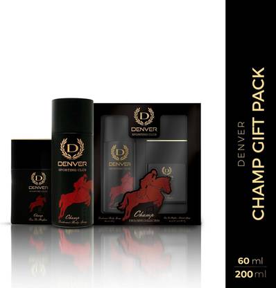 DENVER Sporting Club Champ Gift Set Deodorant Spray - For Men - Price ...