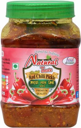 Natural Taste Homemade Organic Red Chilli Pickle Bharwan Lal Mirch Ka ...