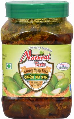 Natural Taste Homemade Organic Dry Ramkela Seedless Mango Pickle Aam Ka ...