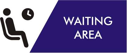 signEver Waiting Area Sign Board For Lodges Banks Office School ...