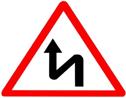 Ladwa Solutions Inc Left Reverse Bend Cautionary Retro Reflective Road ...