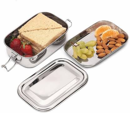 FOOD COMPARTMENT RECTANGULAR LUNCH BOX 1 Containers Lunch Box Price in ...