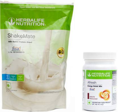HERBALIFE Nutrition Shake Mate Milk Powder + AFRESH ELAICHI Combo Price ...