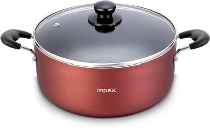 IMPEX I S P 3012 Non Stick Induction Bottom 8 Ltr Biryani Pot 30 cm ...