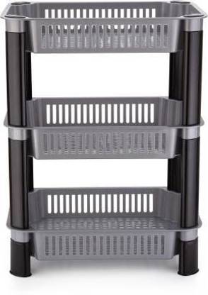 JORDY Fruits/Vegetables Kitchen Rack Plastic Rack Premium Plastic 3 ...