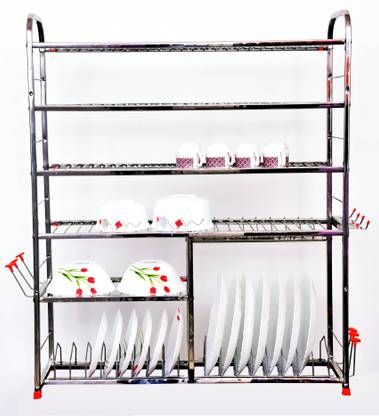 Irontech 6 Layer 30X36 inch Wall Mount Modern Kitchen Utensils Dish ...