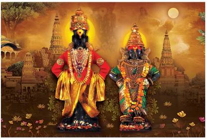 Dharvika Innovations Vitthal Rukmini Sparkle Coated Self Adhesive ...