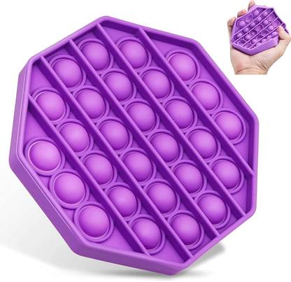 shopviashipping Pop it Fidget Toy - Purple Popit Push pop Learning game ...