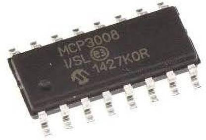 Prime Intact MCP3008 IC - (SMD Package) - 8-Channel 10-Bit ADC With SPI ...