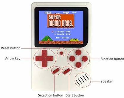 BSVR Super Mario Games Rechargable 400 Games Console Portable Best For ...