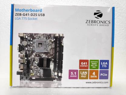 ZEBRONICS ZEB-G41-D2S USB Motherboard - ZEBRONICS : Flipkart.com