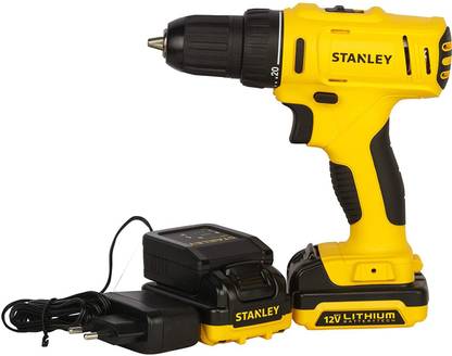 STANLEY 10.8V Li-Ion Cordless Compact Drill Machine w Battery Charger ...