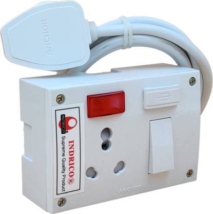 INDRICO 16A Combined 5 IN 1 Electric Multi Outlet Extension Box with ...