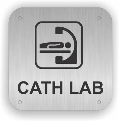 Hardika Creation Stainless Steel Self Adhesive "CATH LAB 6X6 Inches ...
