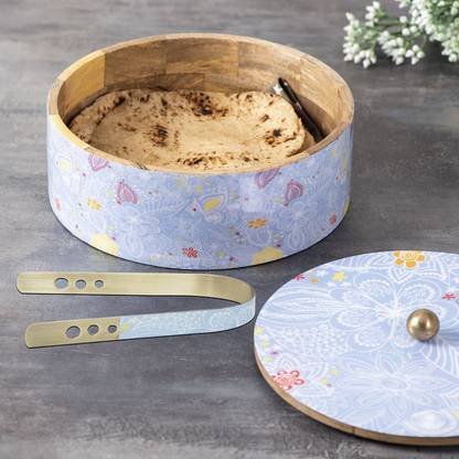 nestroots Casserole Wooden hot Box Set for Kitchen | chapati Box Food ...