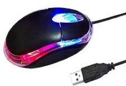 moco LED LIGHTS, TRANSPARENT SIDE ,WIRED USB 2.0 OPTICAL MOUSE Wired ...