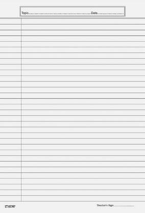 Flipkart.com | DSR Pack of 40 Both Side Ruled Sheet for Project ...